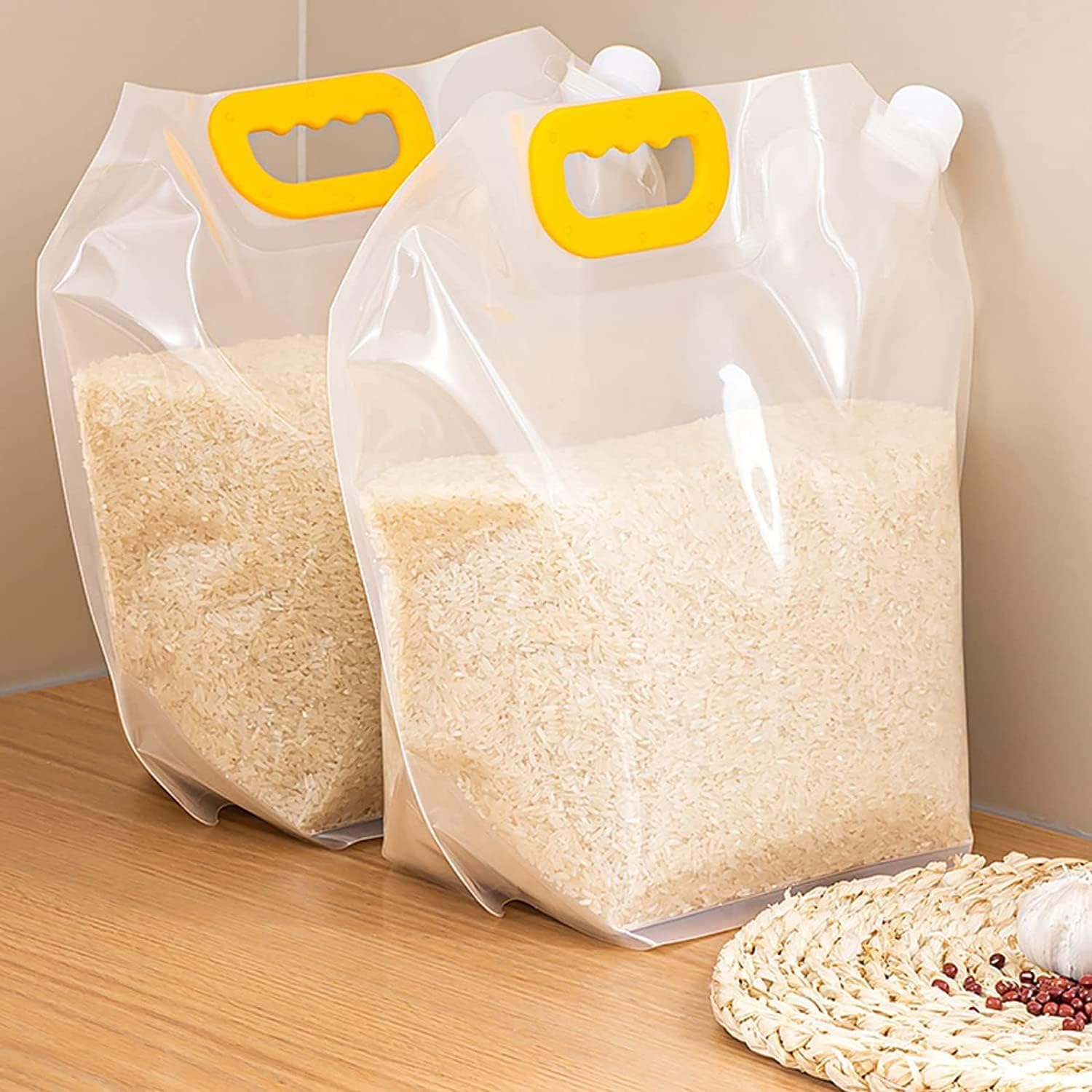 Buy VIEWIDE 2.5LTransparent Reusable Grain Storage Suction Bags Proof ...