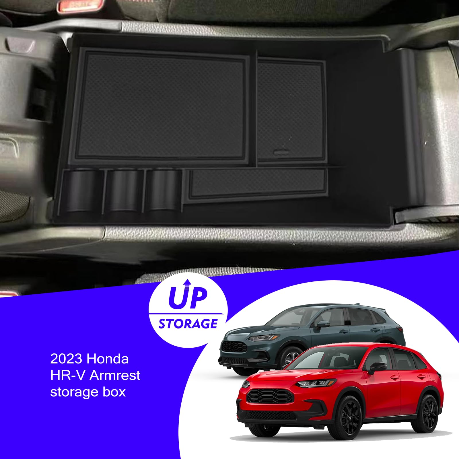 Snapklik.com : 2024 HR-V HRV Center Console Organizer Tray For Honda HR ...