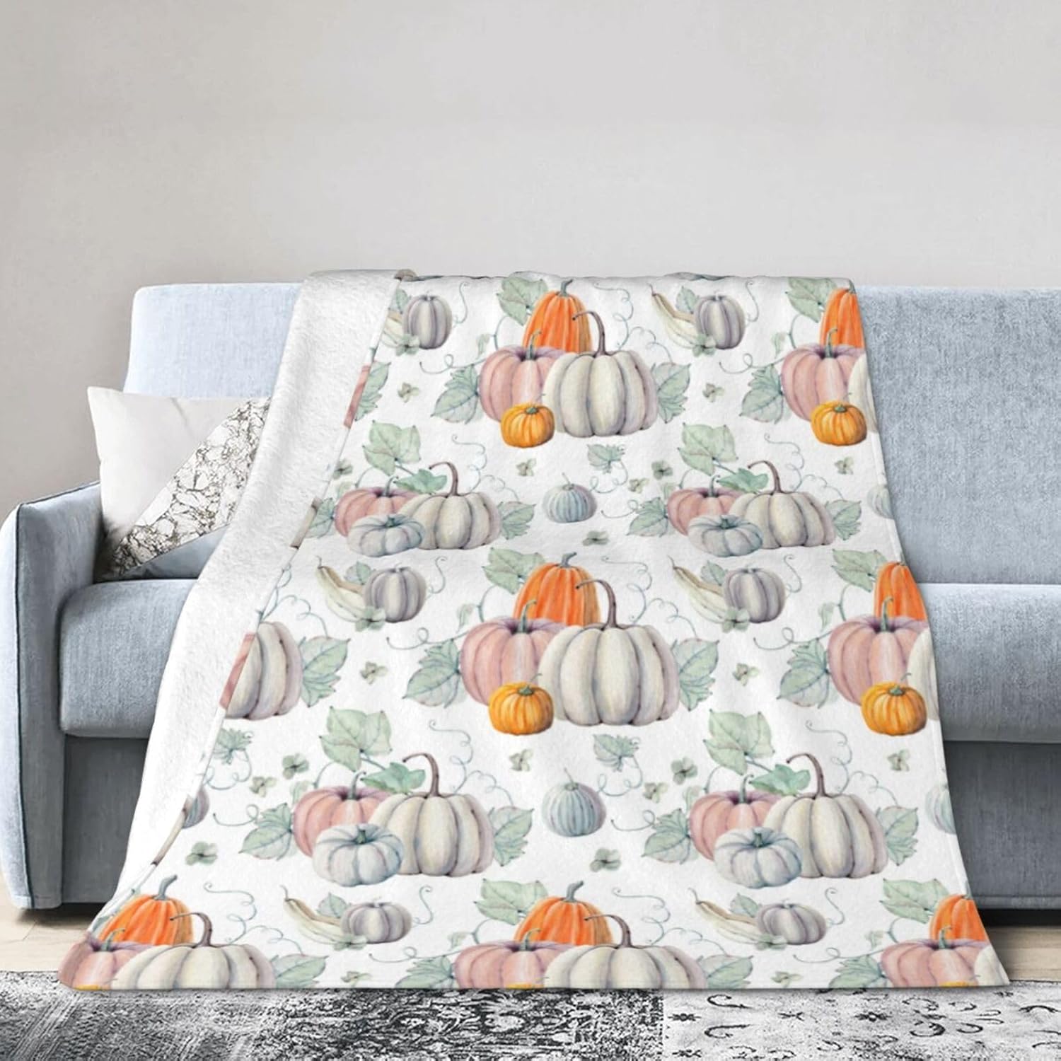 Amazon.com: Fzvdcio Fall Harvest Pumpkin Throw Blankets, Thanksgiving ...