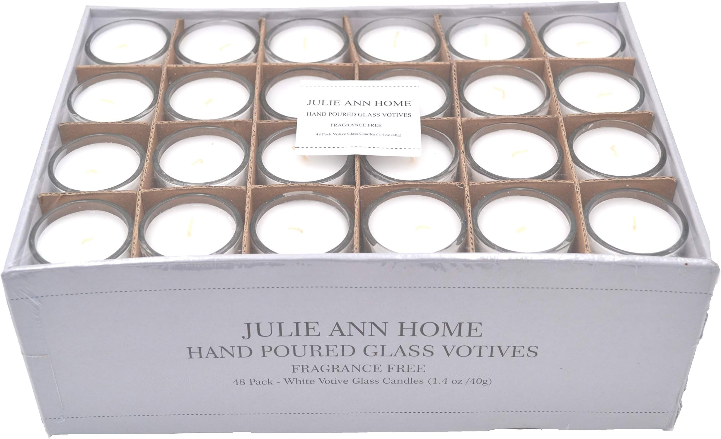 Amazon.com: Glass Assorted Religious Candle, White, Case of 12 (1 ...