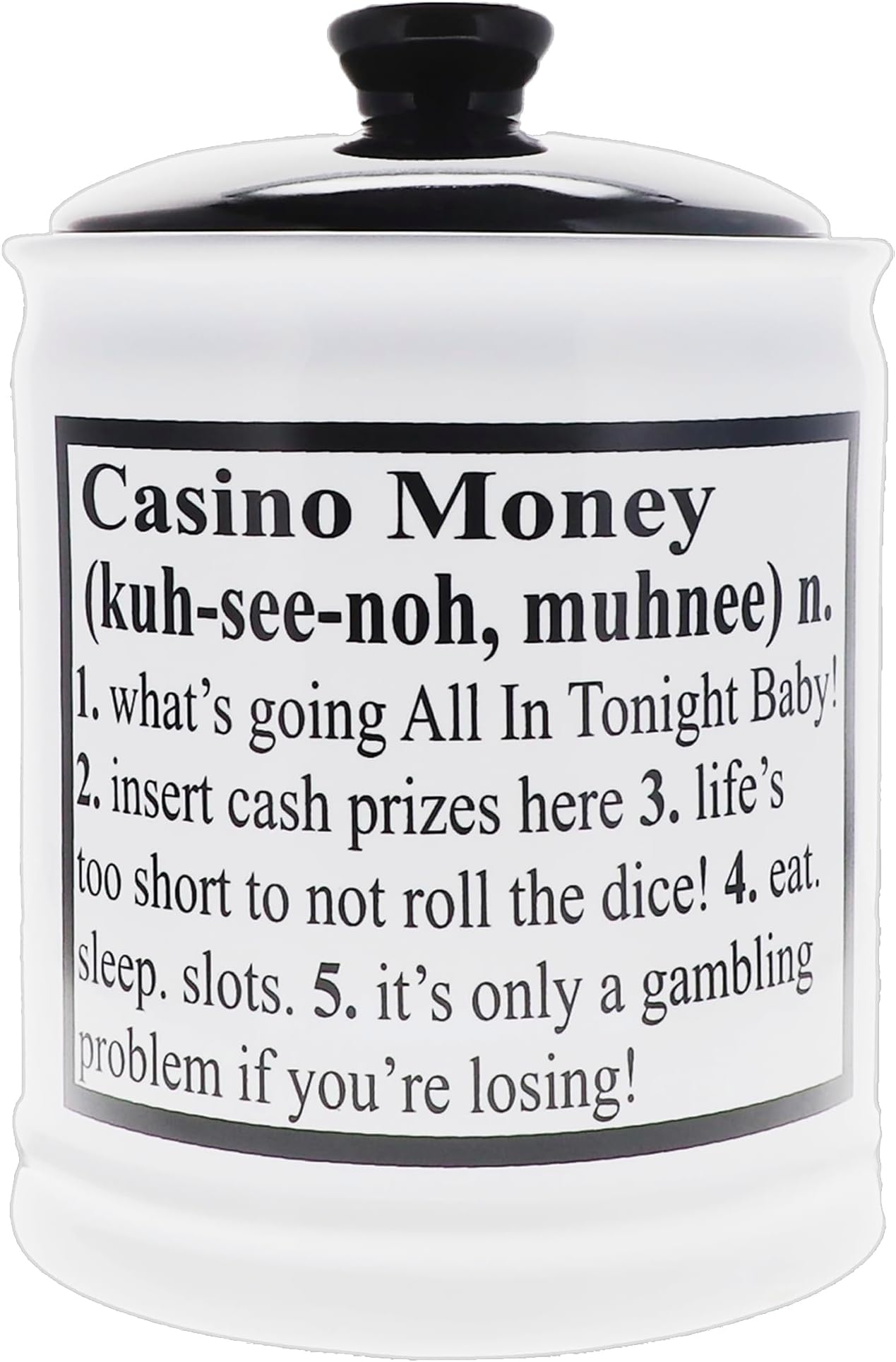 Amazon.com : Casino Money Jar Gambling Gifts Slots Theme Party ...