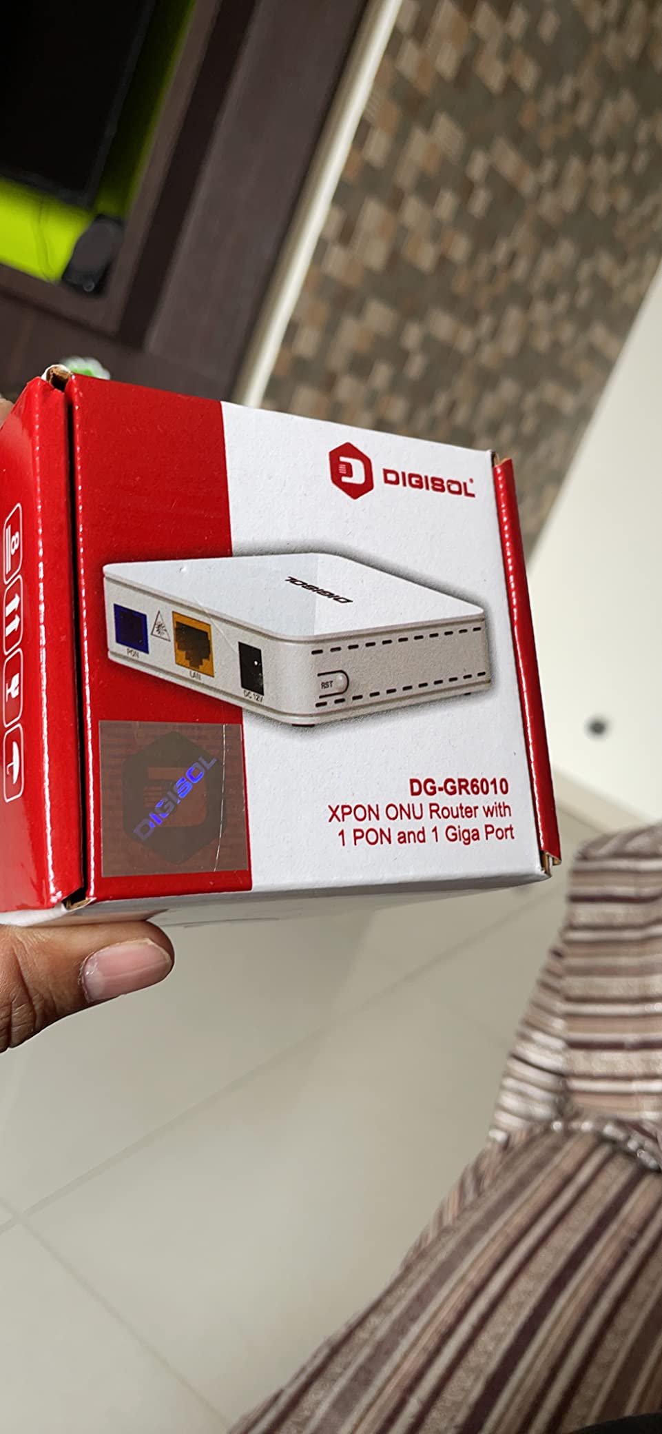 D DIGISOL -GR6010 – igisol XPON ONU Router with 1 PON & 1 Giga Port ...