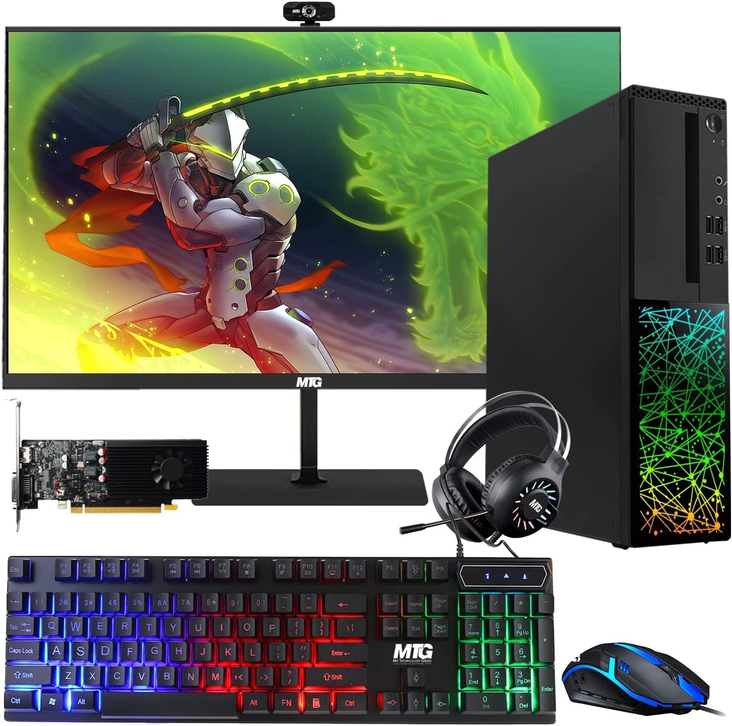 Amazon.com: TechMagnet Gaming Desktop PC, Intel i5 6th Gen, Galaxy ...