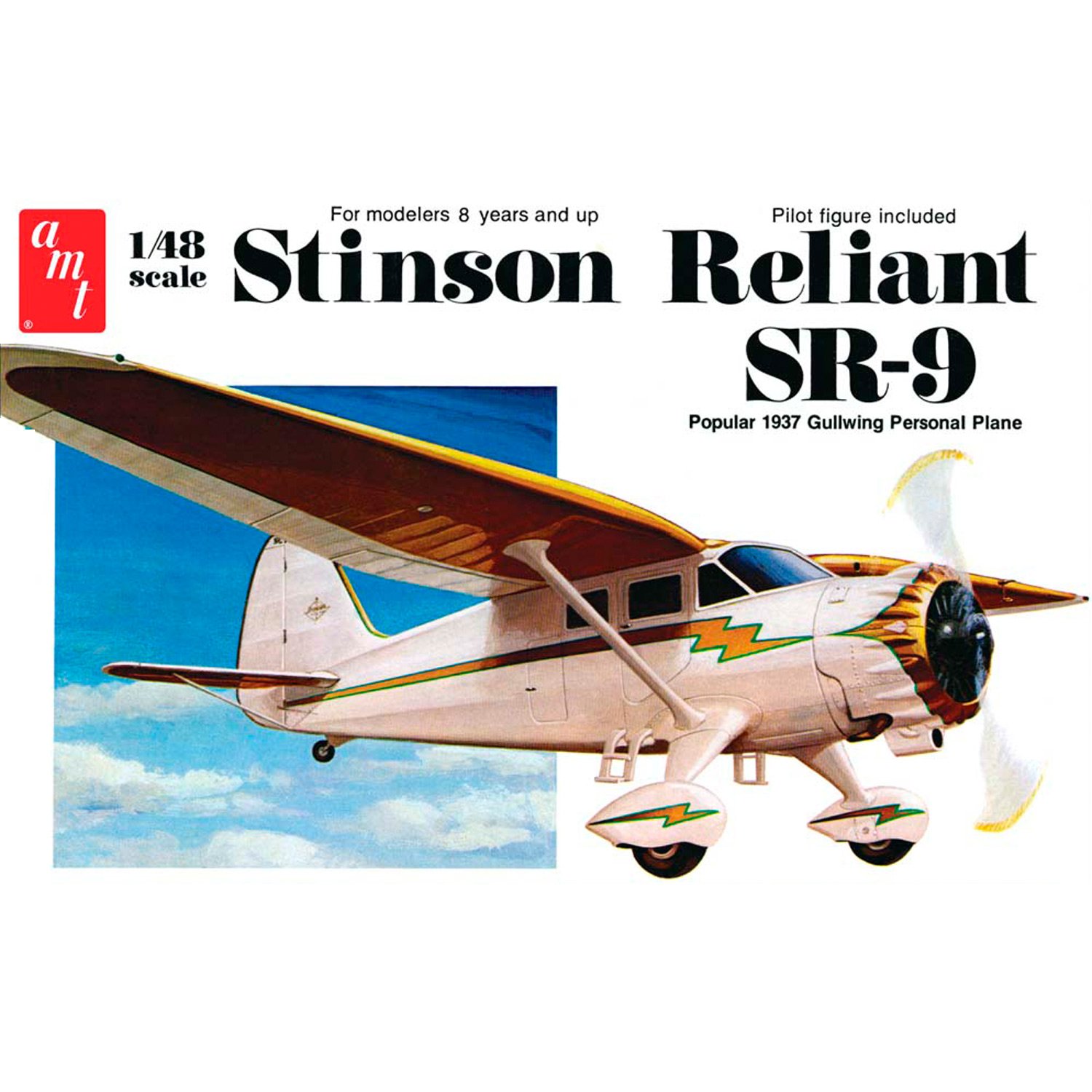 amt 1/48 stinson reliant airplane- Multi color : Amazon.in: Toys & Games