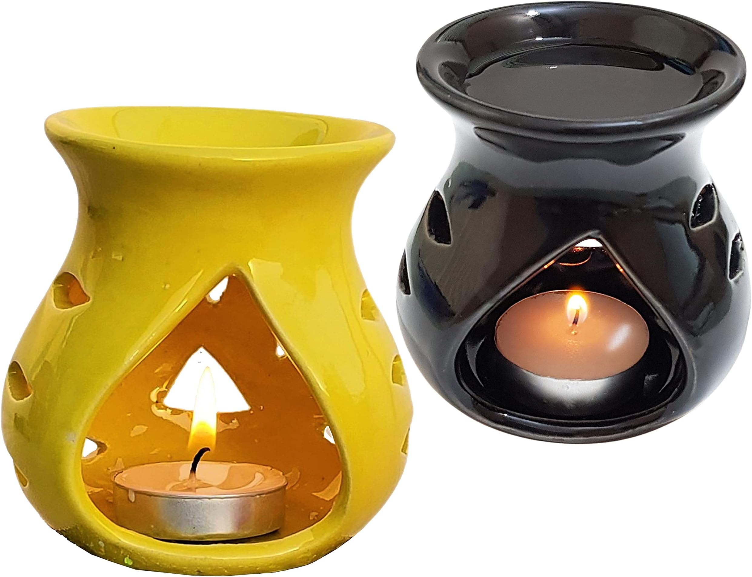 Pure Source India Porcelain Aroma Burner (3 x 4 inch, Orange) : Amazon ...