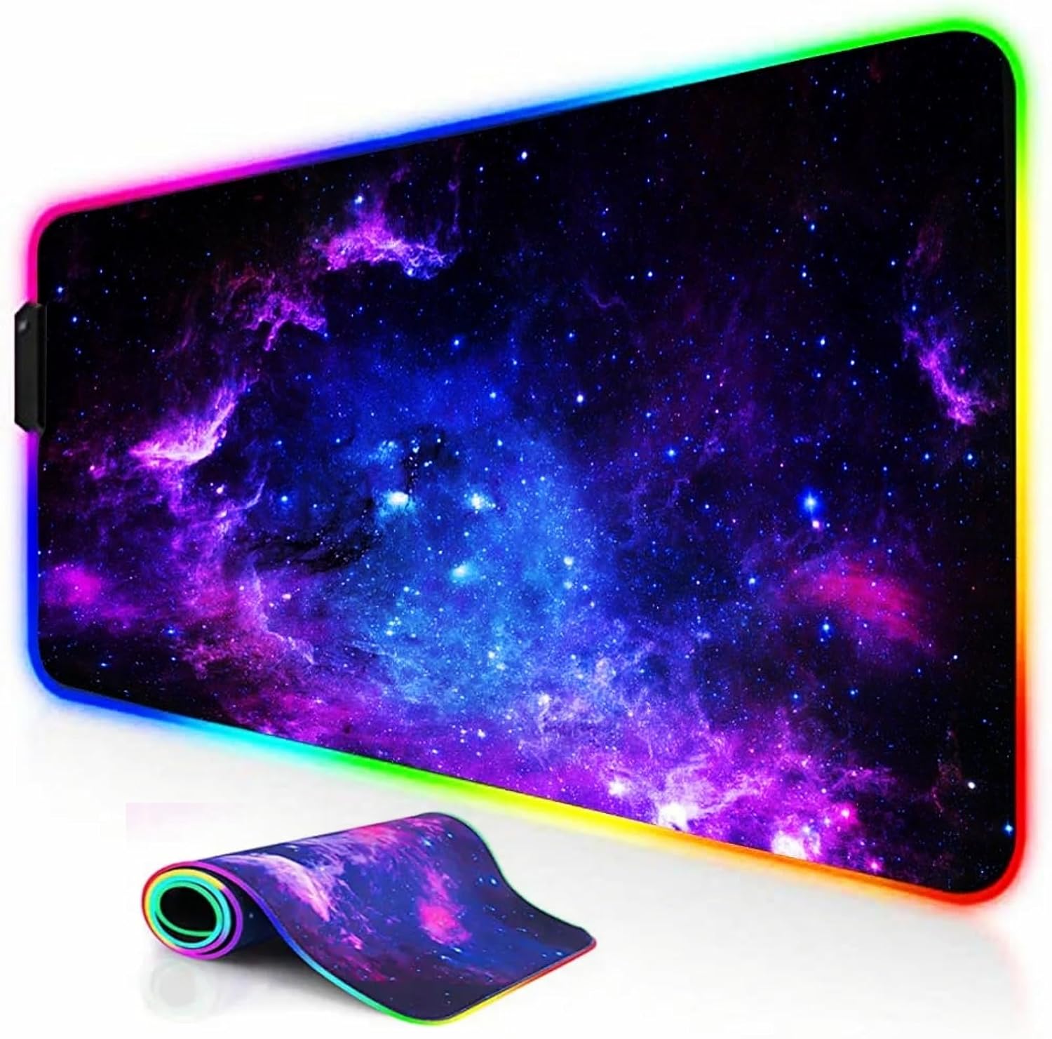 TEKXDD RGB Gaming Mouse Pad, XXL Extended 12 LED Modes Mouse Mat (800mm ...