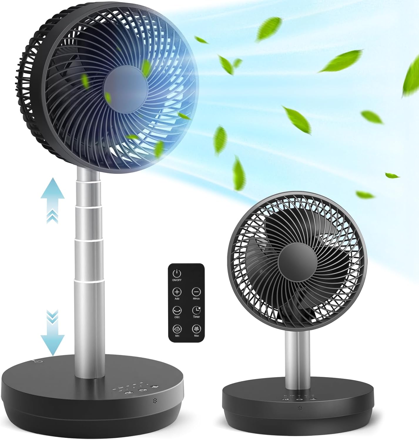 Amazon.com: Antarctic Star Oscillating Fan Portable Foldable Pedestal ...
