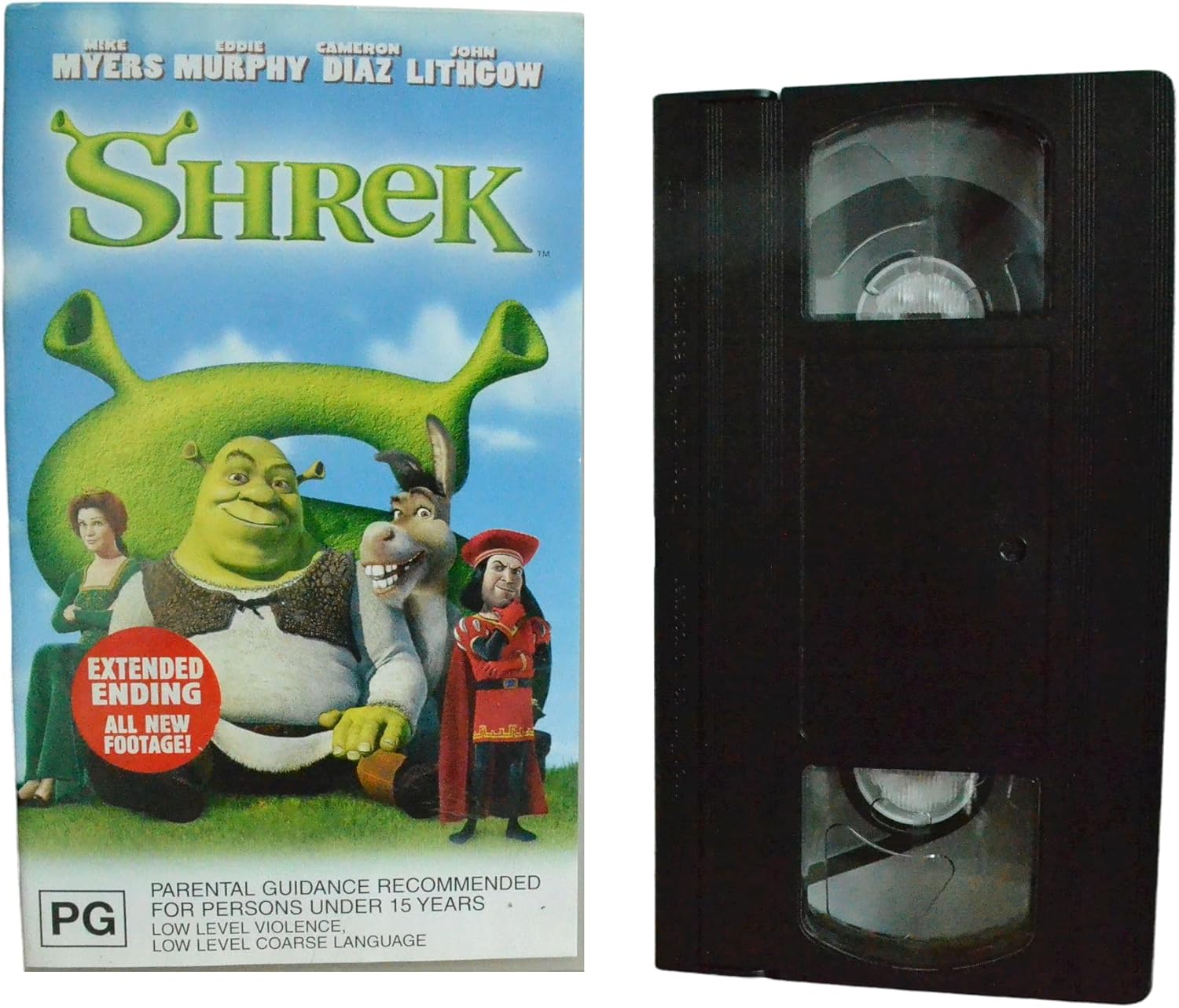 Shrek - Mike Myers - Dreamworks Home Entertainment - Vintage - Pal VHS ...