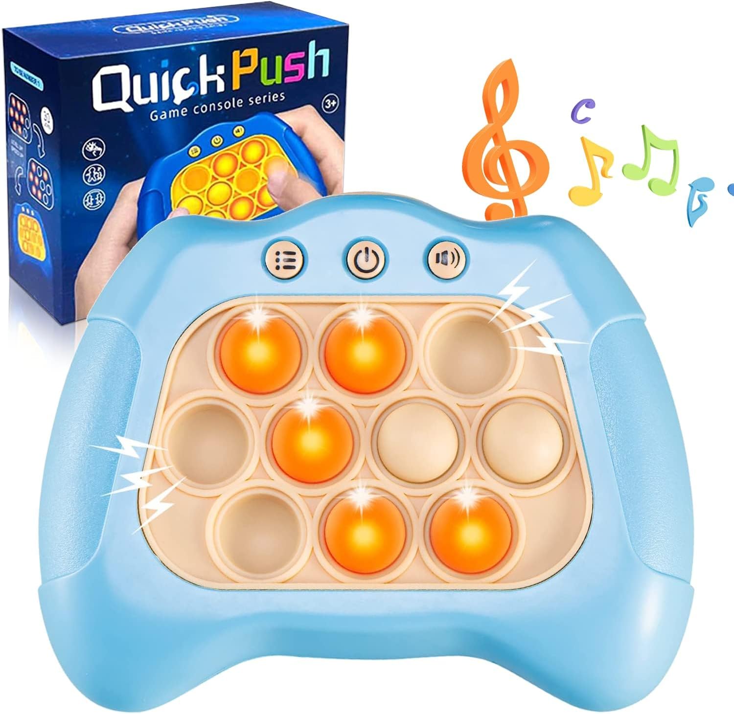 Maxee Quick Push Spiel, Pop It Fidget Elektronisches Sensorspiel ...