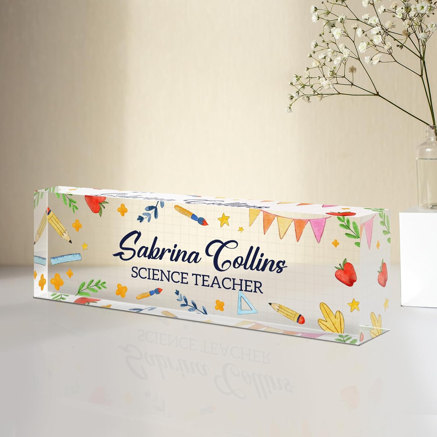 Amazon.com: Custom Name Plate for Desk, Desk Name Plate Personalized ...