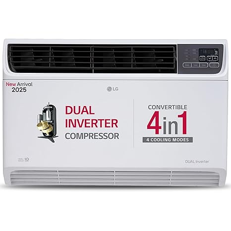 LG 1.5 Ton 5 Star DUAL Inverter Window AC (Copper, Convertible 4-in-1 ...