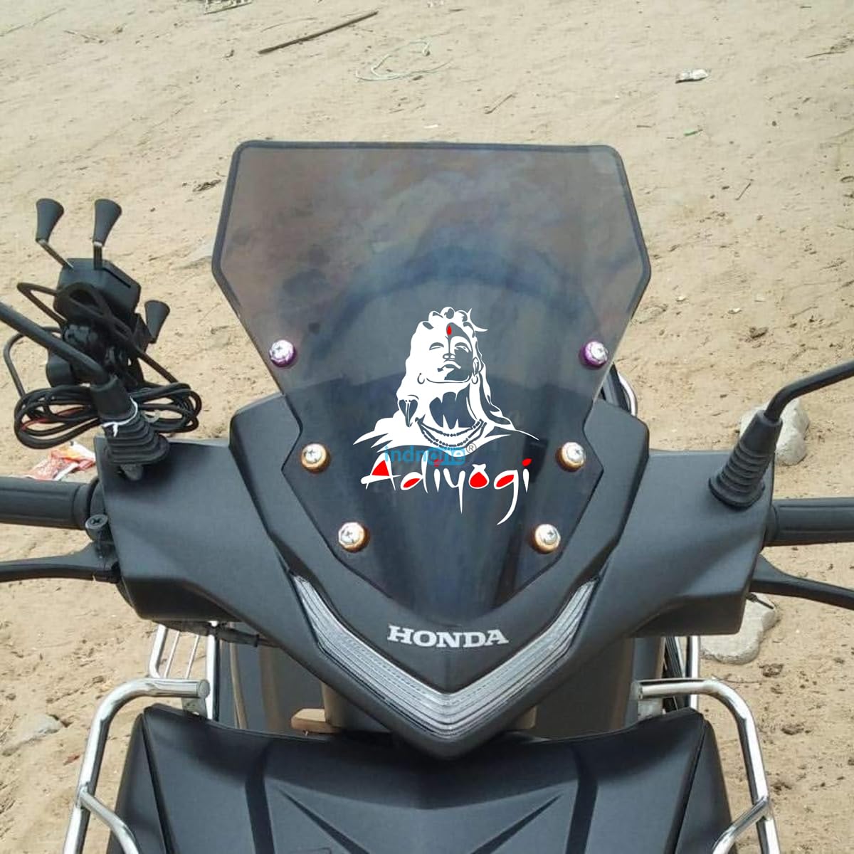 indnone® Lord Shiva Bike Sticker for Bike Waterproof PVC Vinyl Decal ...