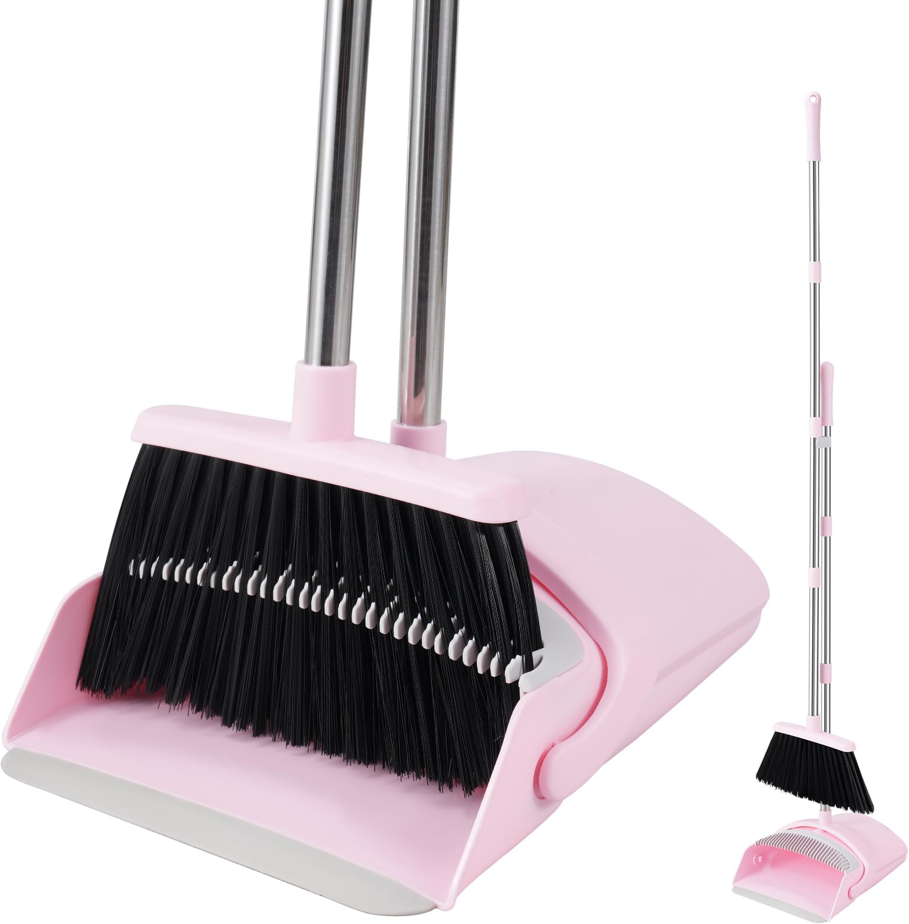 Amazon.com: Broom and Dustpan Set, Broom with Dustpan Combo Set for ...