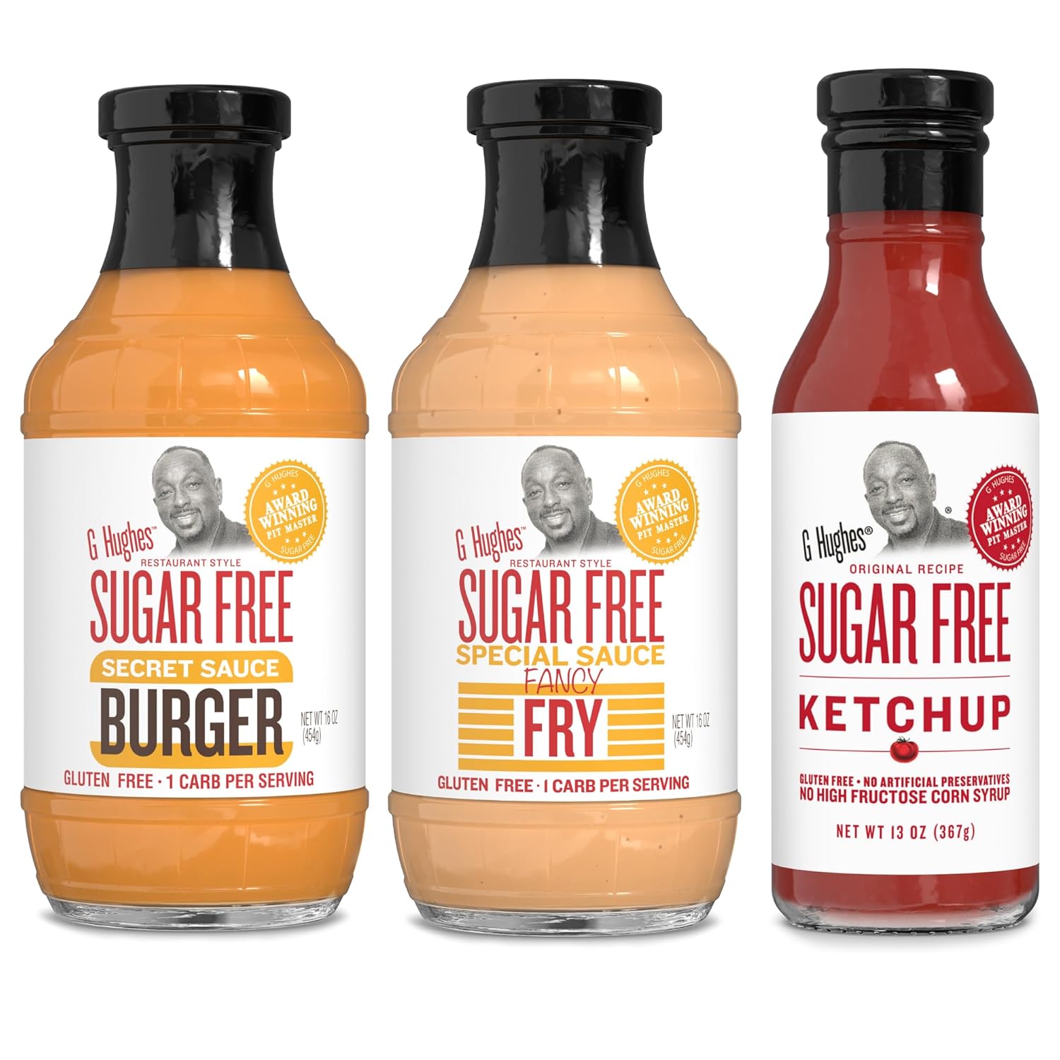 Amazon.com : G Hughes Sugar Free Burger Sauces Variety Pack - Special ...