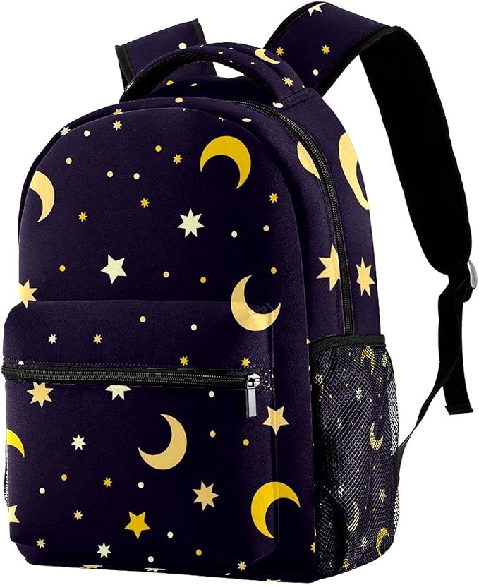 Kids Backpack lightweight Daypack Star Moon Pattern Travel laptop ...