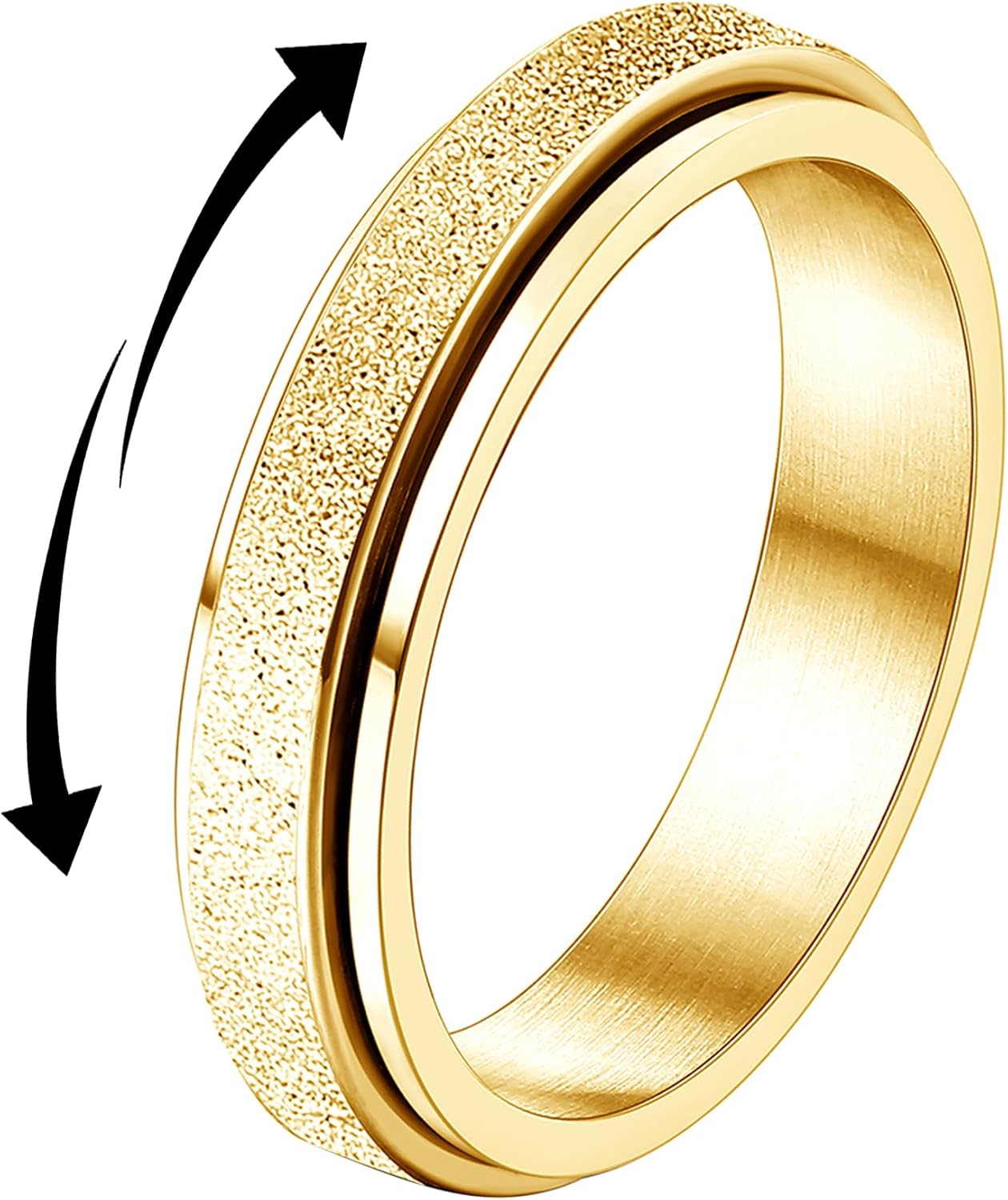 Diamday Anxiety Rings Spinner Rings for Stress Anxiety Relief Fidget ...