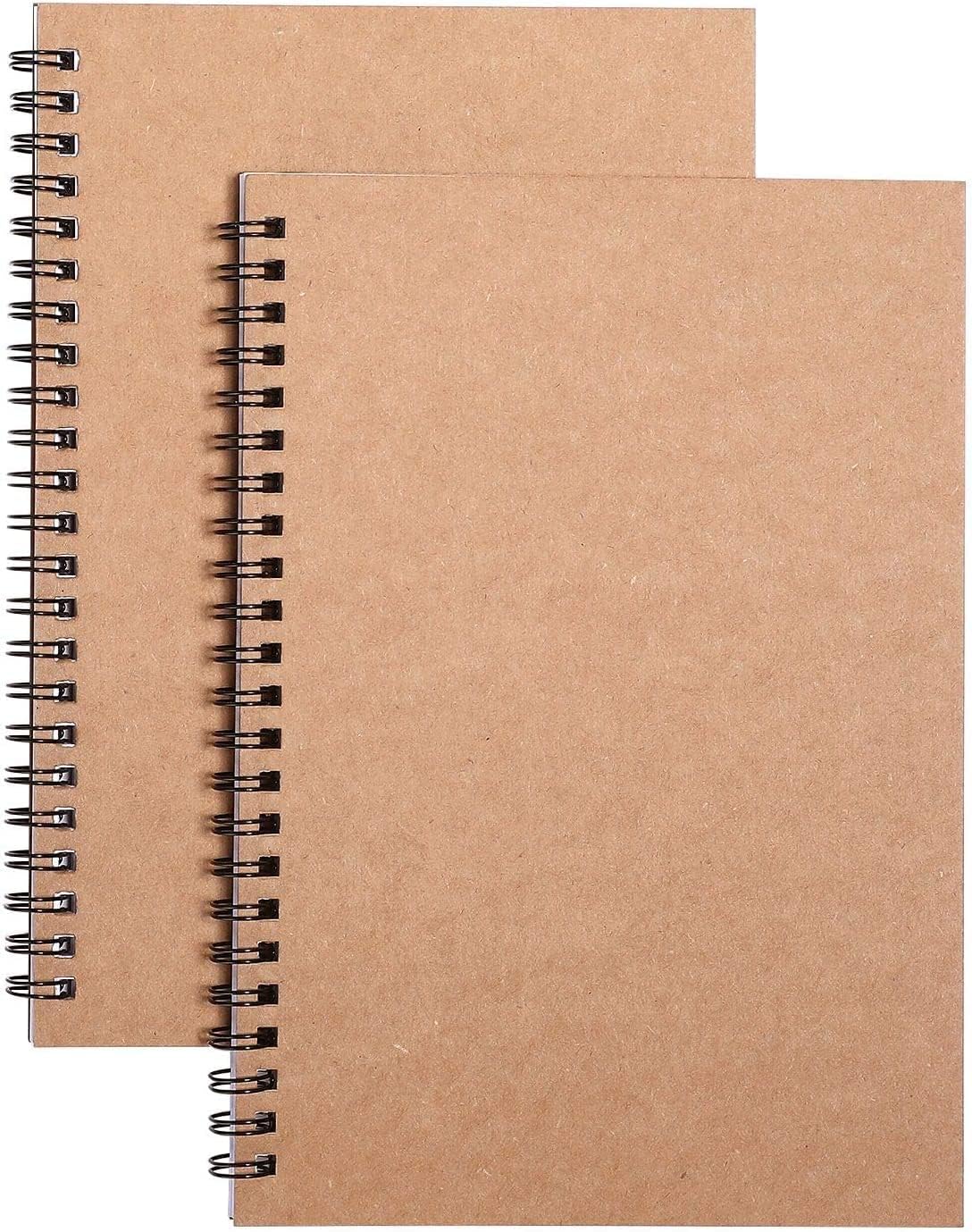 Amazon.com : DENSET Spiral Notebooks, Unlined notebook, sketch book ...