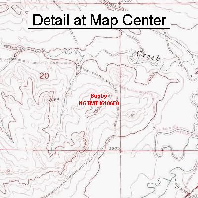 Amazon.com : USGS Topographic Quadrangle Map - Busby, Montana (Folded ...