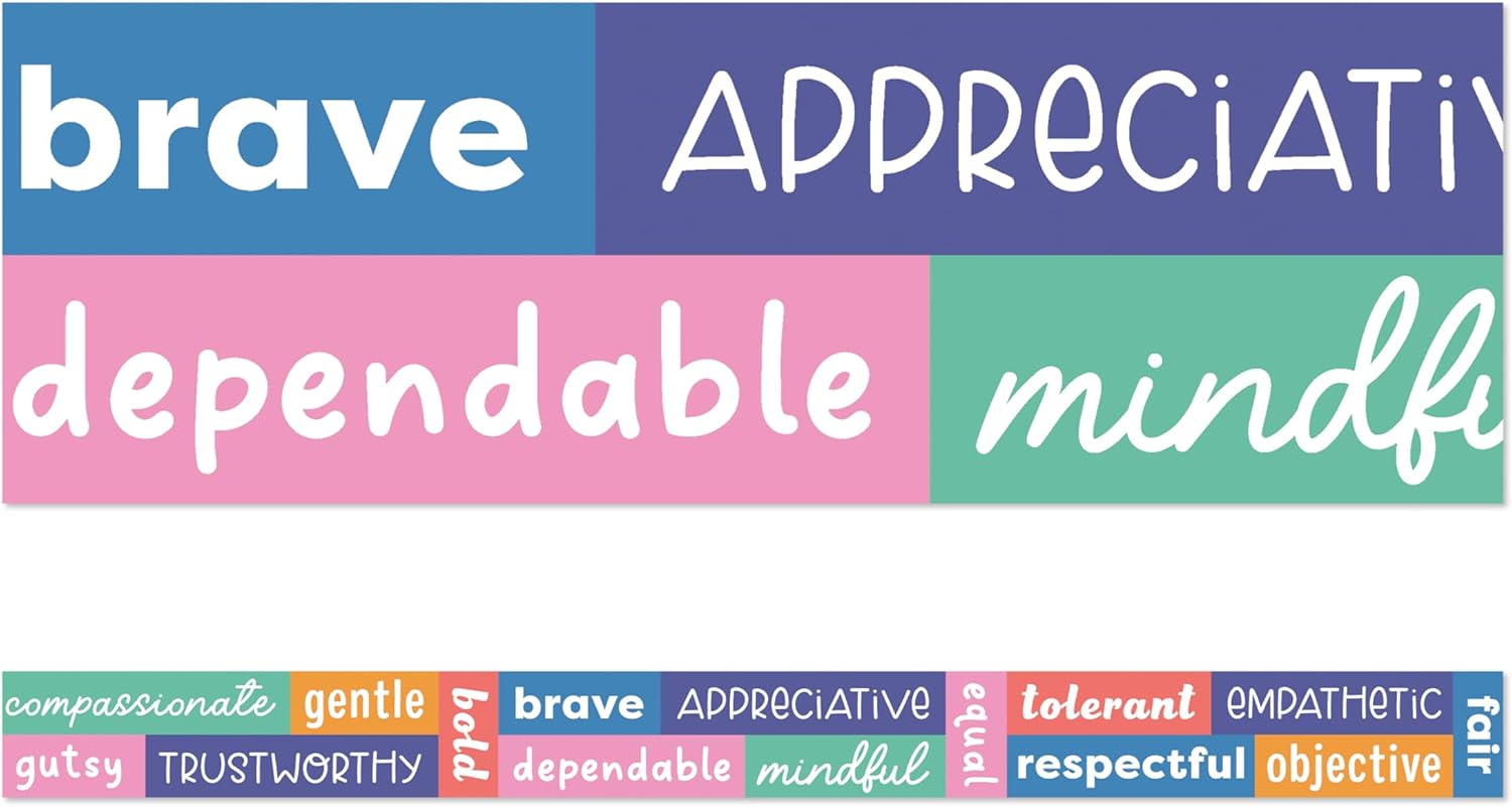 Carson Dellosa We Stick Together 36 Feet of Positive Words Bulletin ...