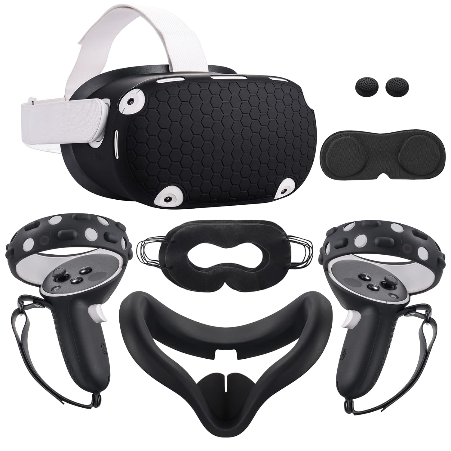Amazon.com: for Oculus Quest 2 Silicone Case Accessory with VR Case ...