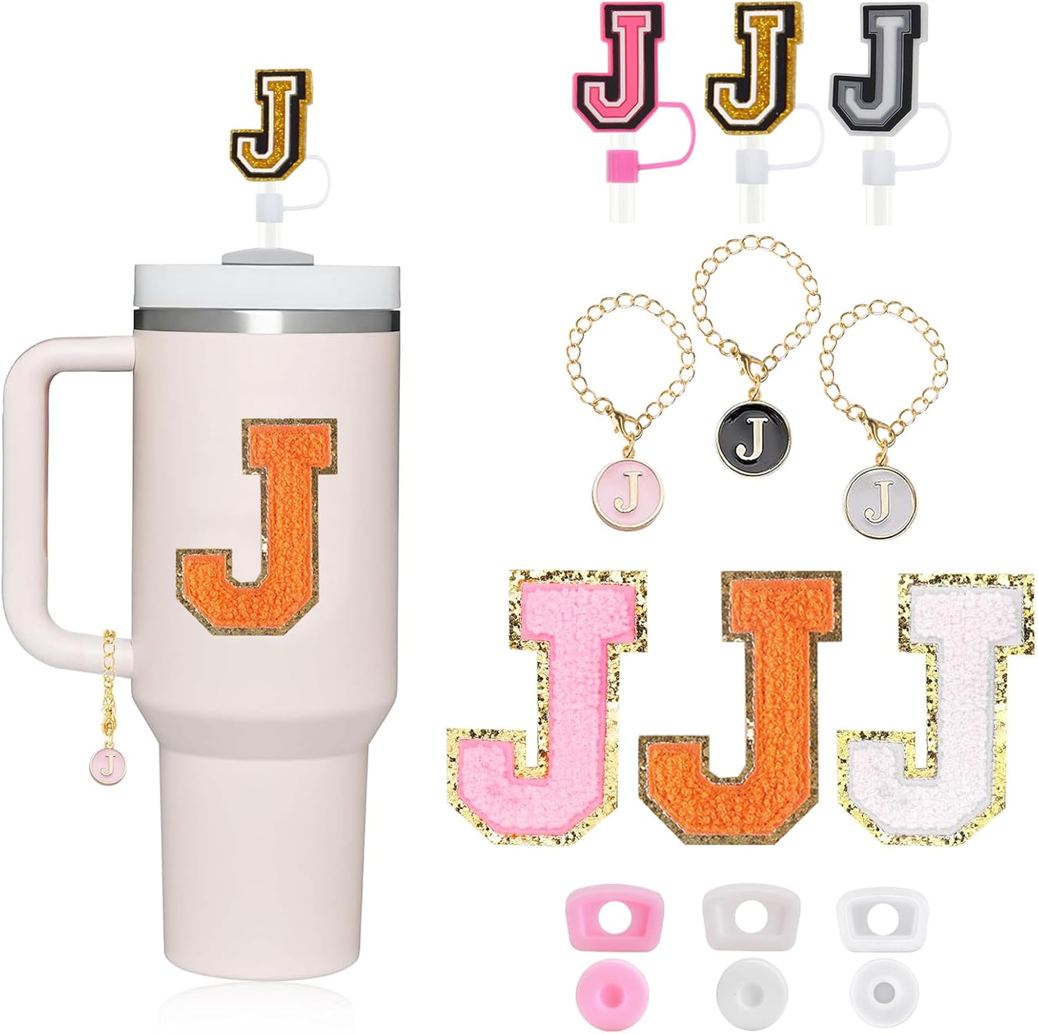 Amazon.com: 15pcs Cup Accessories Set for Stanley 30 oz 40 oz, Initial ...