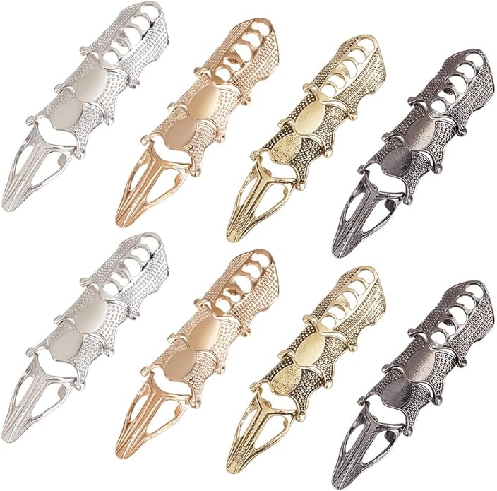 Amazon.com: DELORIGIN 8Pcs 4 Colors Finger Claws Alloy Finger ...