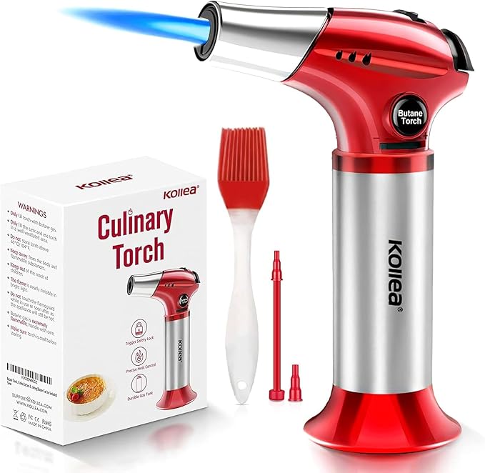 Kollea Kitchen Cooks Blow Torch Lighter, Refillable Blowtorch, Mini ...