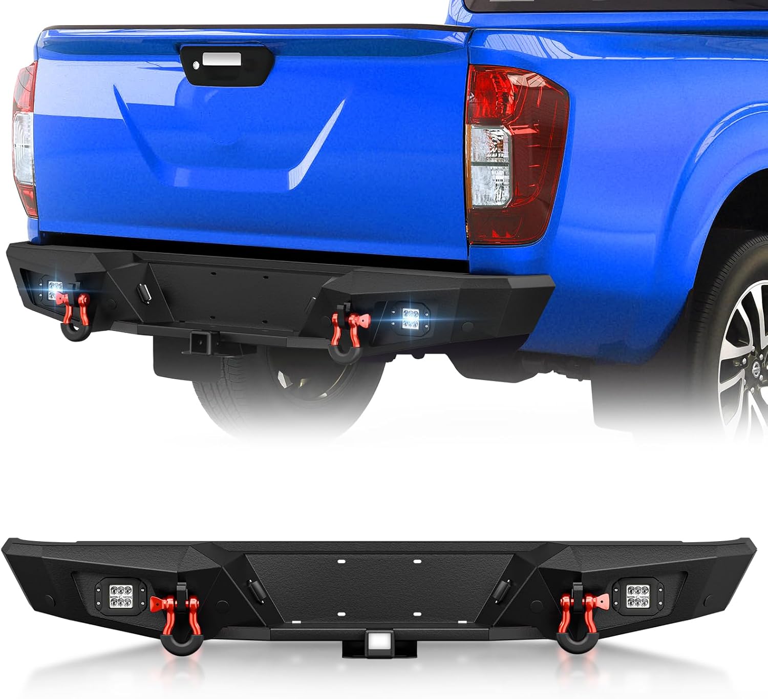Amazon.com: EYOUHZ for Navara NP300 Rear Step Bumper Compatible with ...