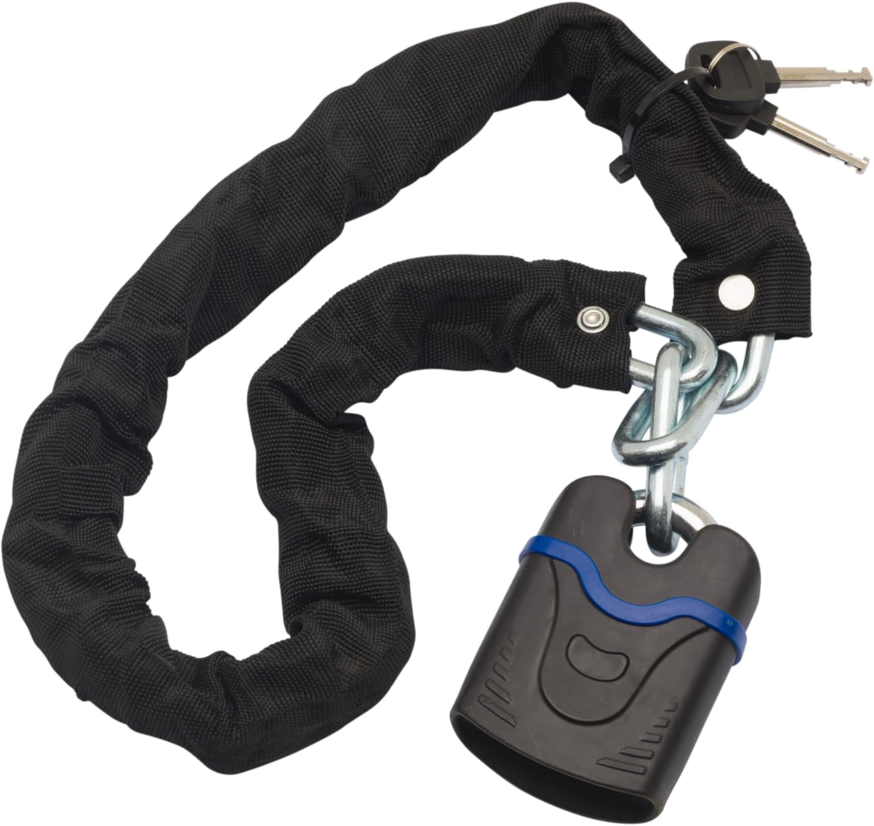 Sterling 809CS Heavy Duty 8mm Security Chain & Padlock, Black : Amazon ...