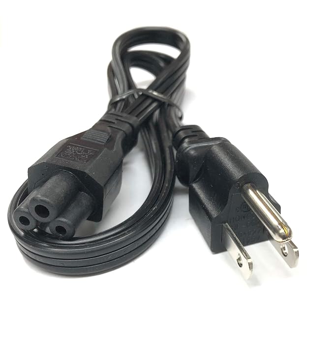 HONGLIN 3.3 Ft AC Power Cord NEMA 5-15P to C5 Mickey Mouse Plug