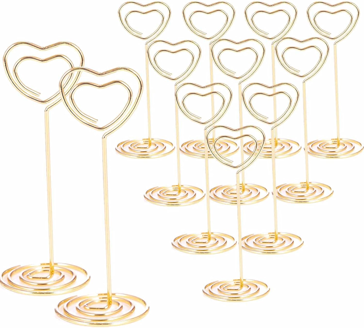 Amazon.com: 12pcs Table Number Holders Metal, 3.35 inch Place Card ...