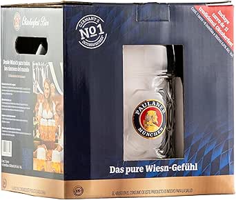 Gift Pack Cerveza Paulaner Oktoberfest 6 Piezas Con Tarro : Amazon.com ...