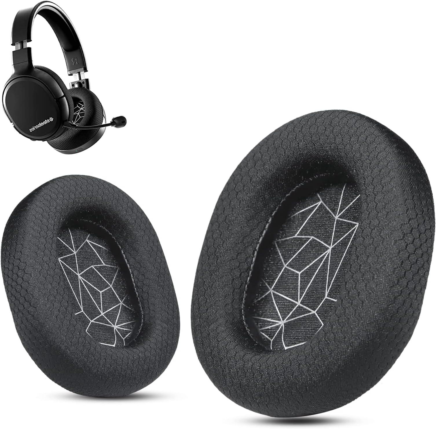 Amazon.com: Arctis 7 Ear Cushion, Breathable Fabric Replacement Earpads ...