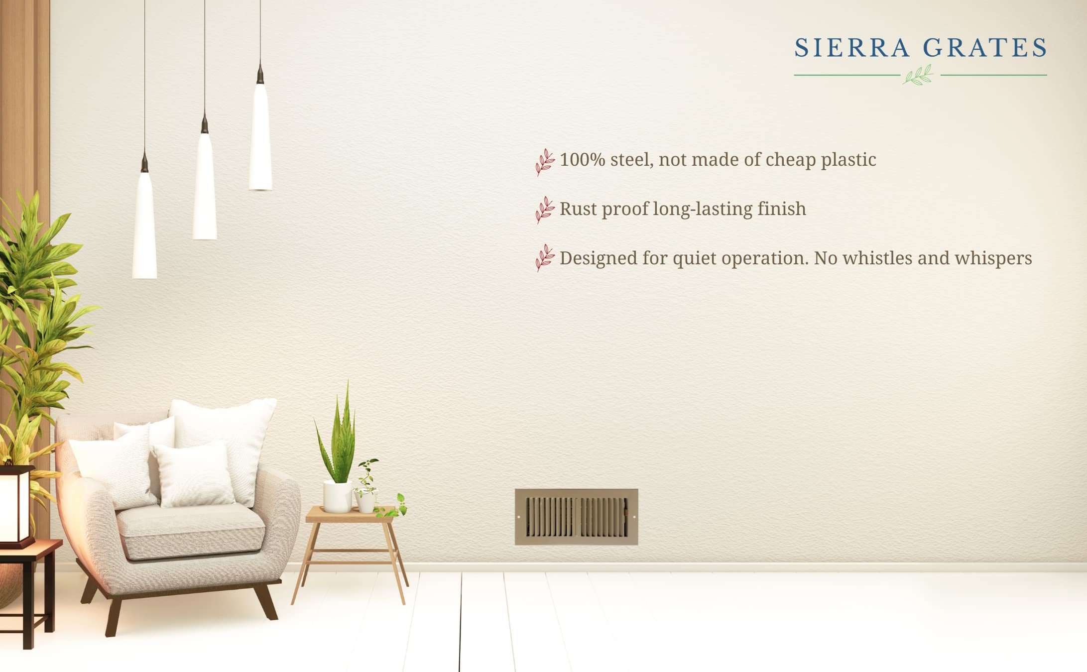 Snapklik.com : 4” X 10" 2 Way Air Flow Wall And Ceiling Register In ...