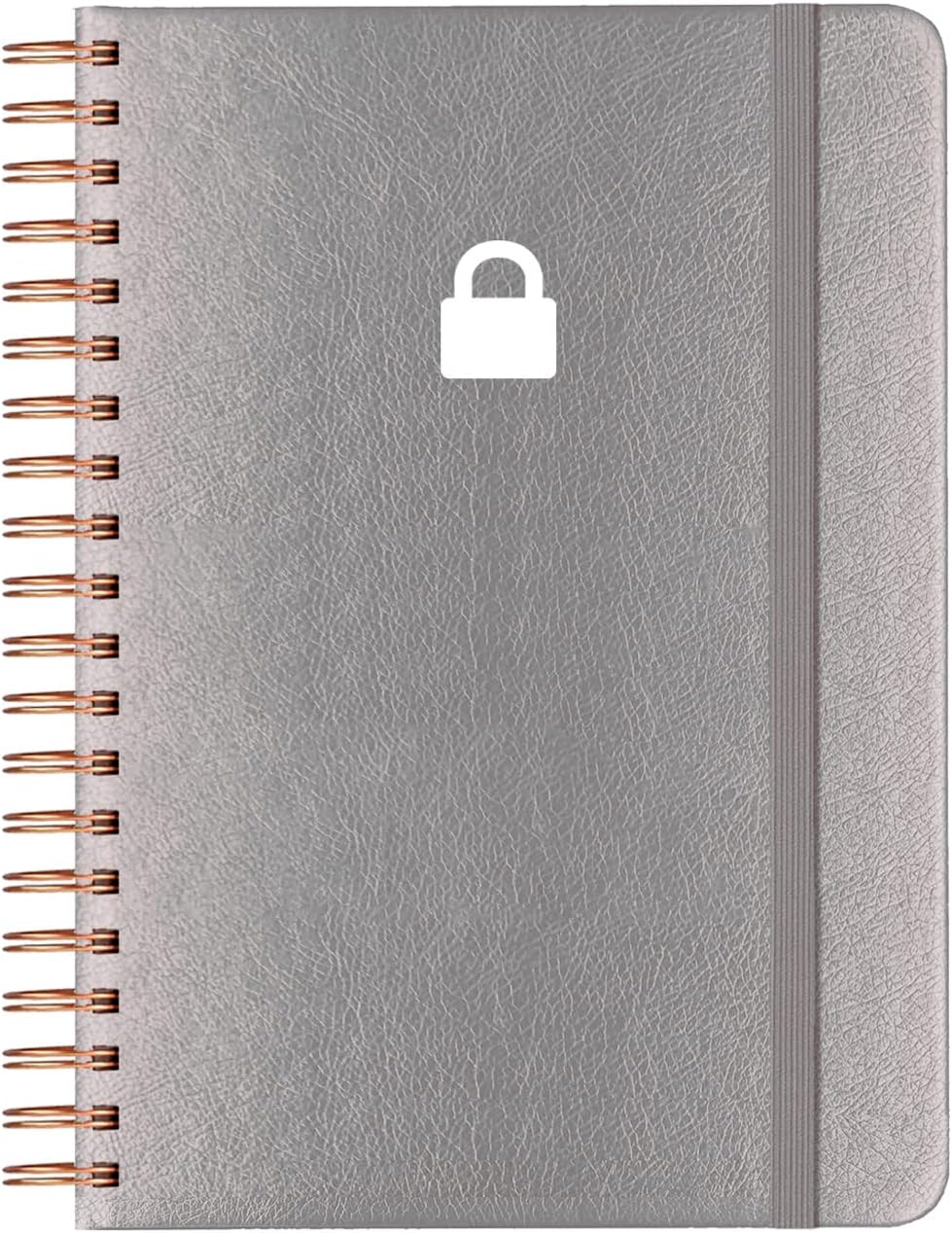 Amazon.com : Nokingo Spiral Password Book with Alphabetical Tabs - 5x7 ...
