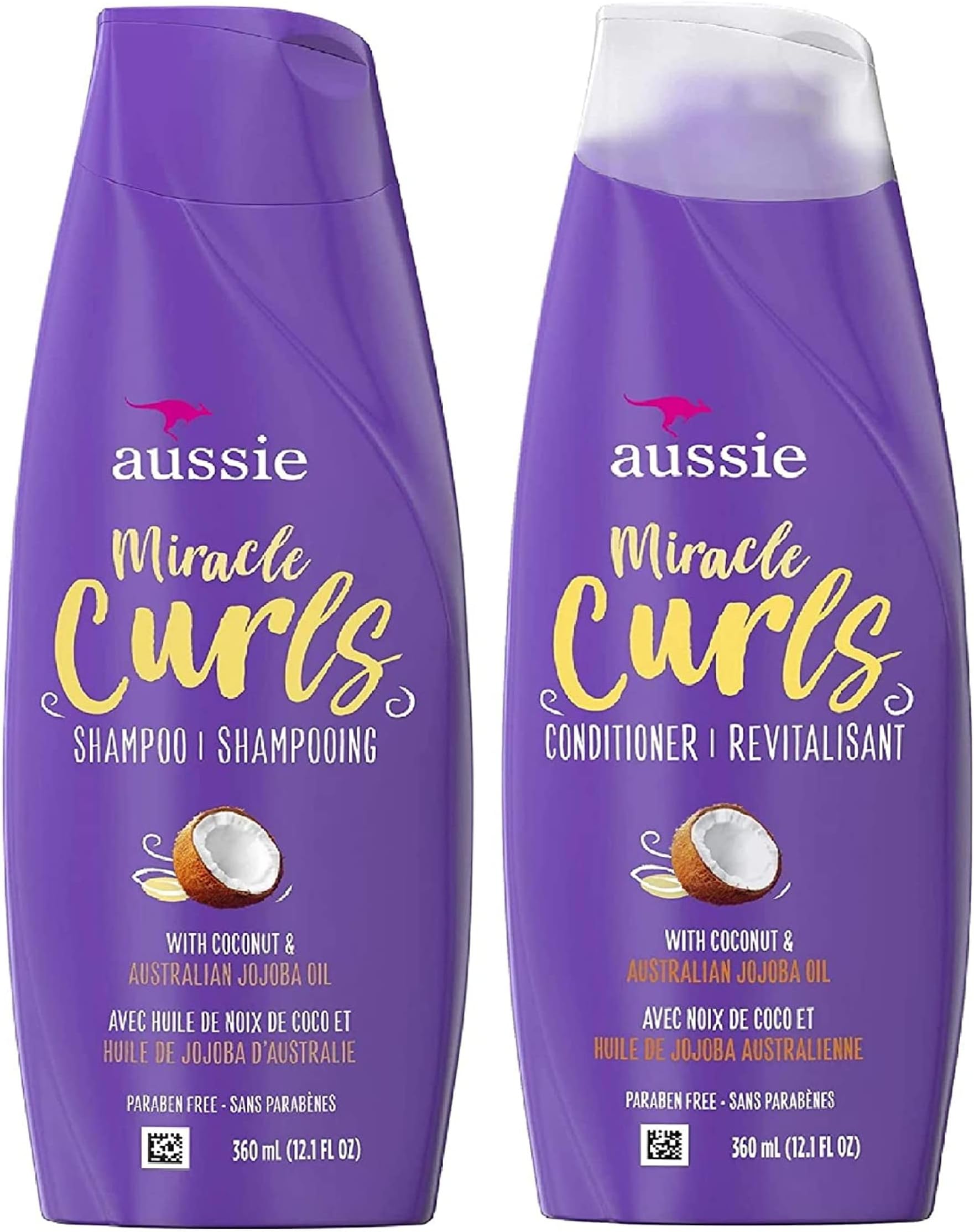 Amazon.com : Aussie Miracle Curls Set: Shampoo, Conditioner, Deep ...
