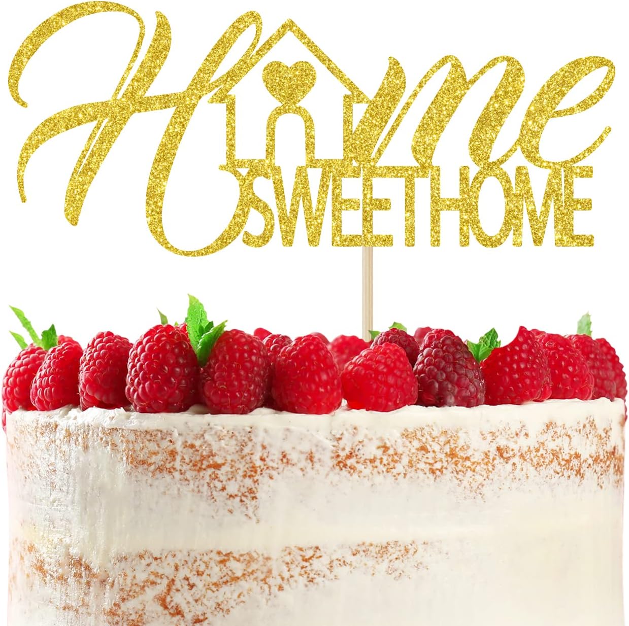 Amazon.com: Home Sweet Home Cake Topper, New Couple/Housewarming/Family ...