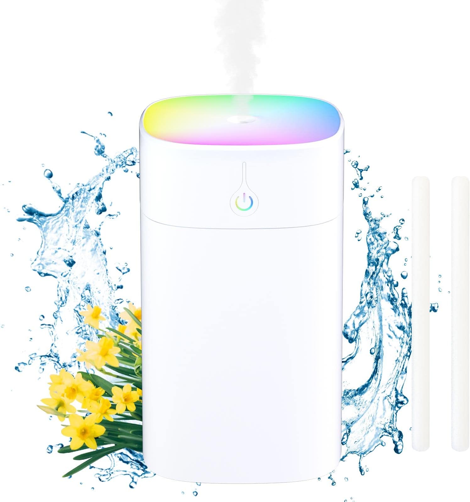 Amazon.com: Crystal Lamp Humidifier, Cool Mist Humidifiers with 7 ...