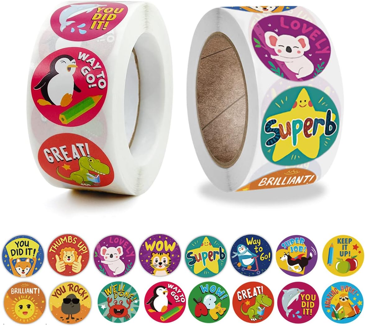 IBAMA 1000Pcs Reward Stickers for Teachers Incentive Stickers Supplies ...