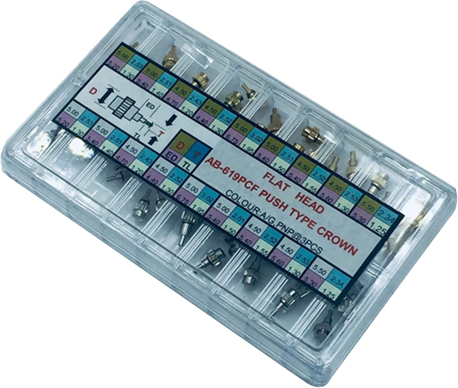 Amazon.com: DAGIJIRD 54PCS Chronograph Button Drive in Watch Pusher ...