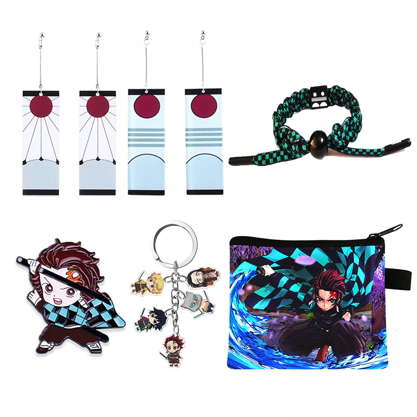 Demon Slayer Merch Gift Set Demon Slayer Tanjiro Earrings Tanjiro ...