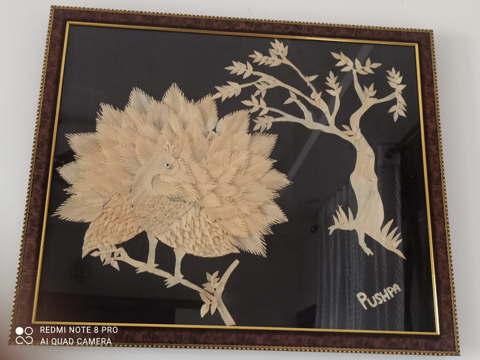 Lmnbvc Solar Wood Painting With Frame for Home and Office Dcor : Amazon ...