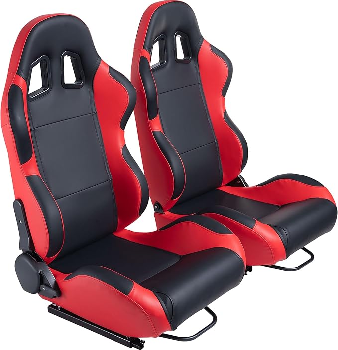 Amazon.com: Universal Racing Seats for Cars, 1 Pair Race Car Seats with ...