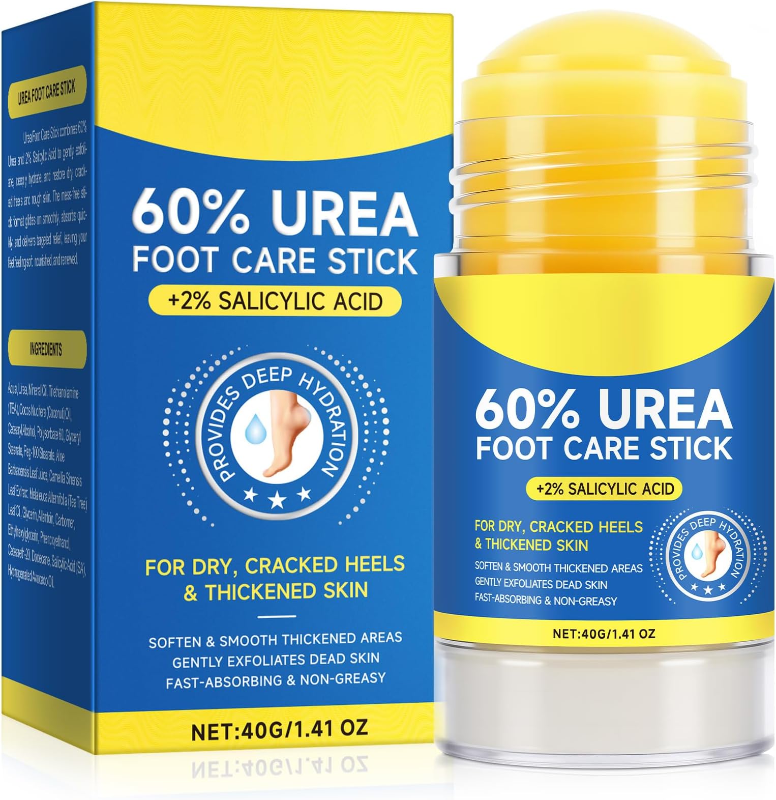 Amazon.com : 60% Urea with 2% Salicylic Acid Urea Foot Care Stick, Foot ...