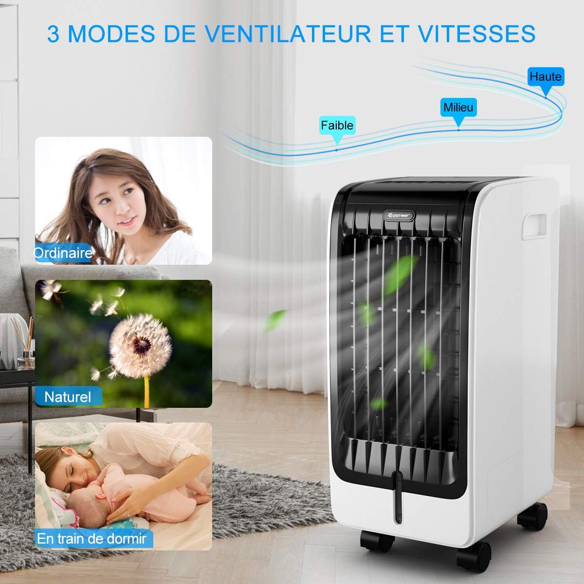 COSTWAY 4-in-1 Portable Air Cooler User Manual