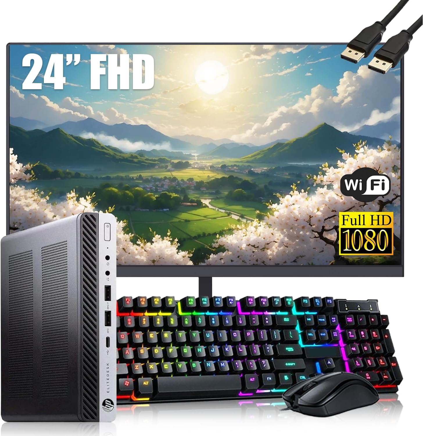 Amazon.com: HP Elitedesk 800 G4 Mini PC Desktop w/ 23.8"" FHD Monitor ...