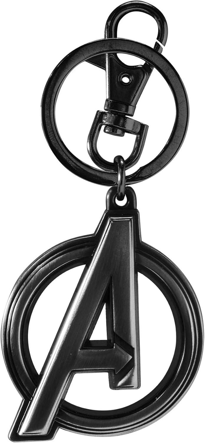 Amazon.com: Marvel Black Widow Avengers Logo Pewter Key Ring : Clothing ...