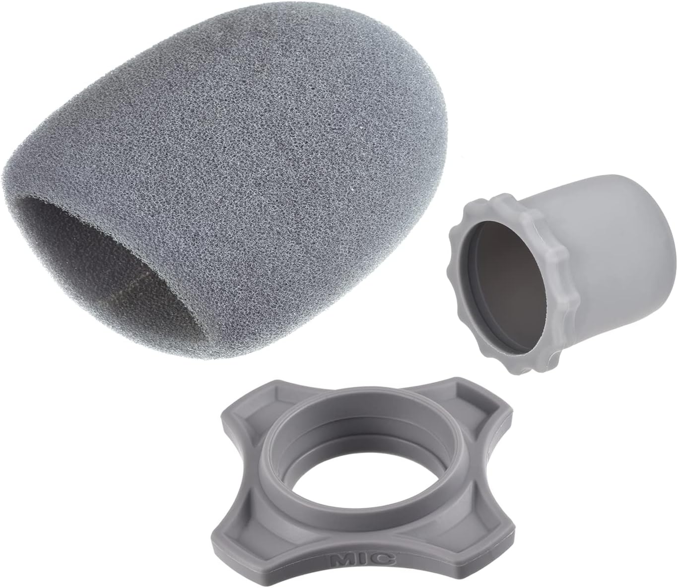 sourcing map Microphone Cover, Anti Fall Rubber Ring and Mic Bottom Rod ...