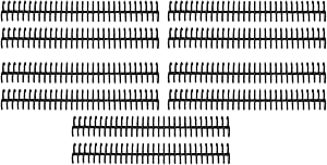 Plastic Binding Spines, 10Pcs 19mm 30 Rings Comb Binder for A4 B5 A5 ...