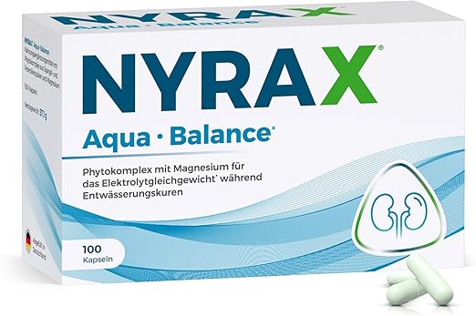 NYRAX® Aqua Balance – Entwässerungstabletten mit Petersilie, Spargel ...